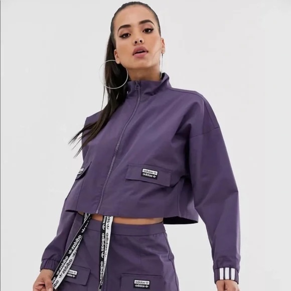 adidas | Jackets & Coats | Adidas Ryv Patch Pocket Crop Jacket | Poshmark